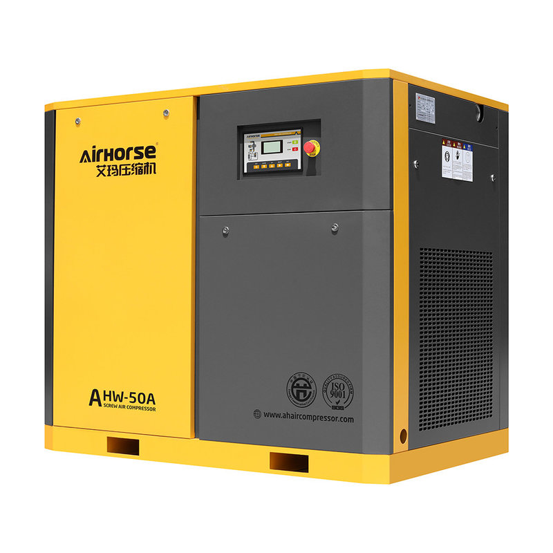 Oil free stainless steel rotor low noise 15kw/20hp screw air compressor for food equipment