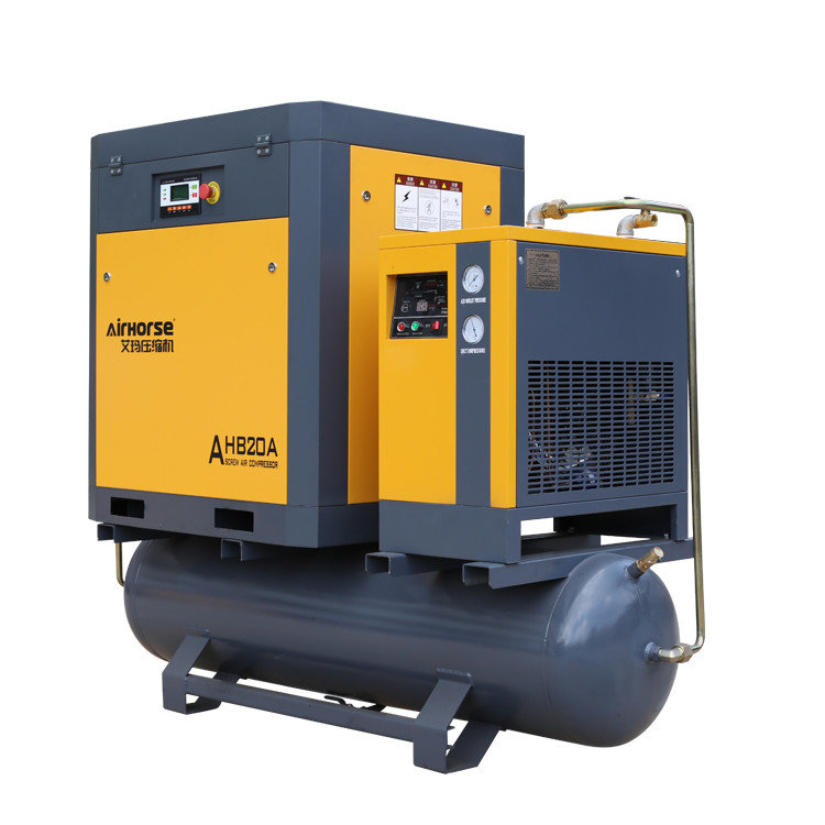Combined Rotary Screw Air Compressor with tank, dryer and filter 22kw 30hp 8bar 2.3m3/min