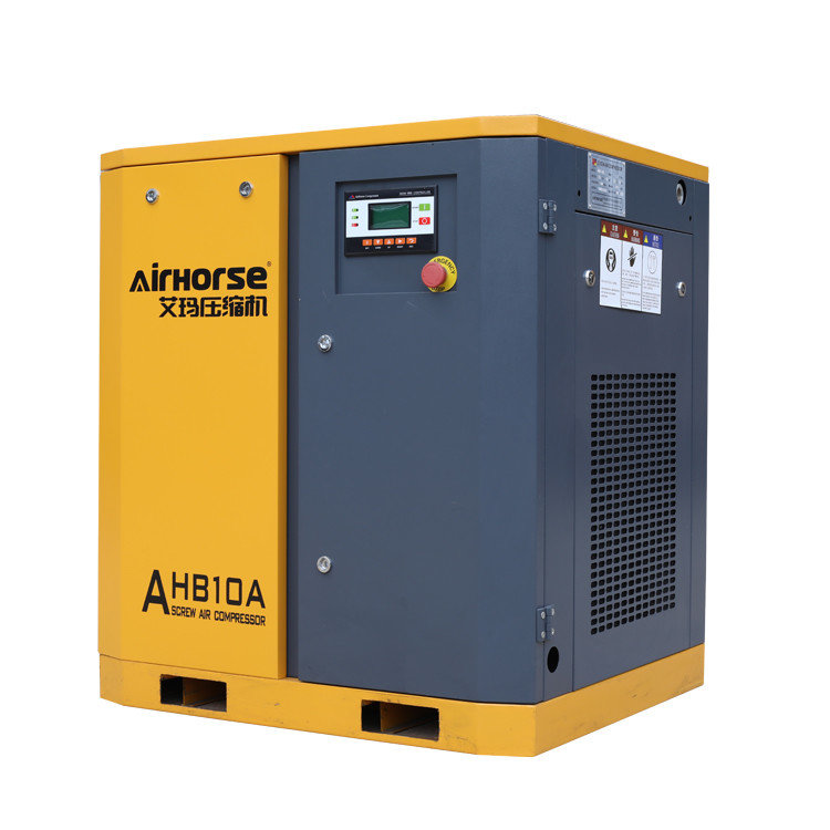 10Horse Power belt drive oil lubricated  screw type air compressor with inverter