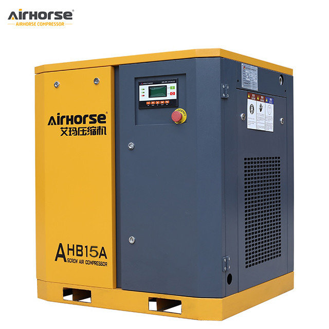 China Industrial Rotary Single 11KW 15Horse Power Screw Air Compressor with Low Cost