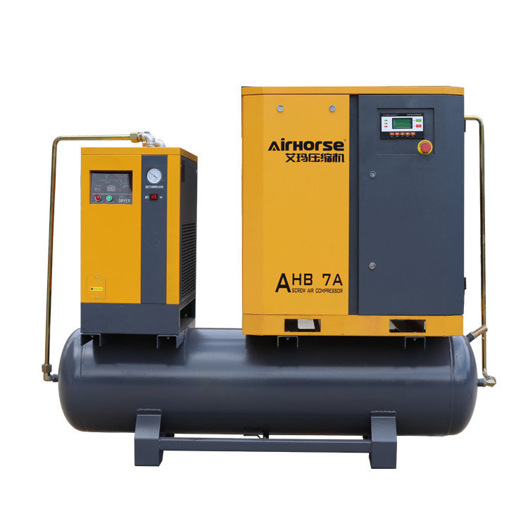 102-145PSI compressor Industrial Rotary screw air compressor with dryer and receiver 300L