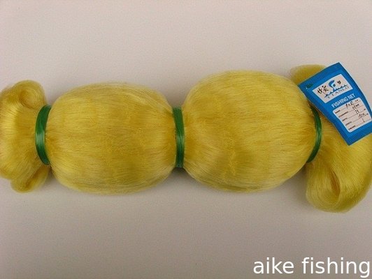 Best quality nylon fishing nets,seine nets,silky nets,Depth Stretching ,Multi twine SELVAGE,yellow color for Turkey