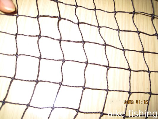 210d/9 polyester fishing Nets, single knot,brown color,use for Net cages,trawl nets,trammel nets,gill nets