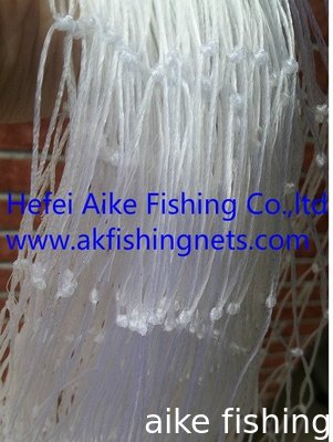 Nylon multi-mono fishing nets,0.15mm *8ply sizes,germany material,shine white color,best strength and most soft