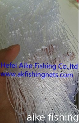 Nylon multi-mono fishing nets,0.15mm *8ply sizes,germany material,shine white color,best strength and most soft