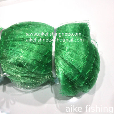 High bresking strength Green Silk Nets for fishing, hot sale in European market,depthway,nylon twine selvage,