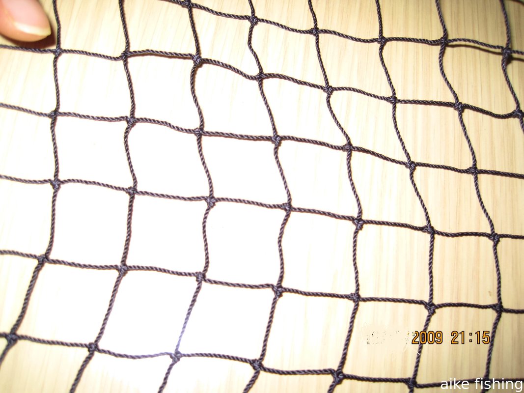 210d/9 polyester fishing Nets, single knot,brown color,use for Net cages,trawl nets,trammel nets,gill nets