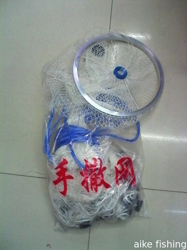 nylon Cast Nets material for sale, without sinker,customer can add sinker easy in home
