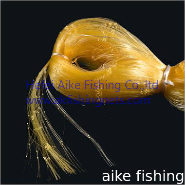 0.20mm*6ply nets,Nylon multi-mono fishing nets,germany material,shine yellow color,best strength and most soft