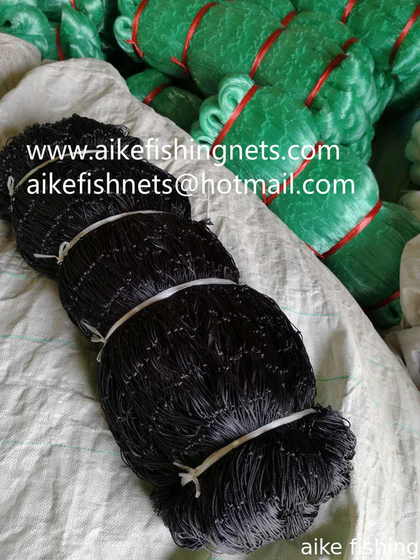 High bresking strength Green Silk Nets for fishing, hot sale in European market,depthway,nylon twine selvage,