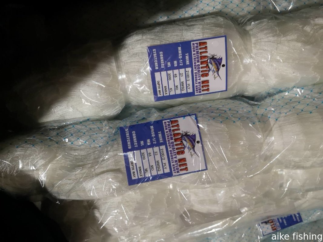 210d/2ply- 23mmsq-65md multifilament fishing net,high qualtiy with lowest price,doule knot,white color
