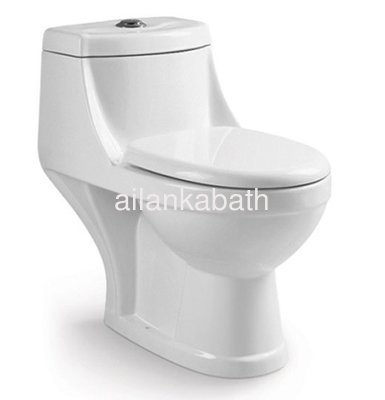 Bathroom Sanitary Ware Ceramic Washdown One piece Toilet with 10cm/4inch diameter outlet K