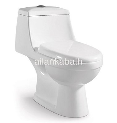 Bathroom Sanitary Ware Ceramic Washdown One piece Toilet with 10cm/4inch diameter outlet K
