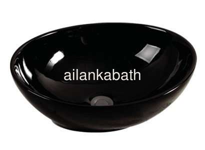 Bathroom Sanitary Ware Ceramic Sink Colorful Art Basin/Wash Basin Black/Red and dual-Color