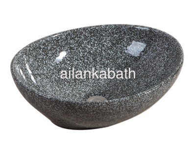 Bathroom Sanitary Ware Ceramic Sink Colorful Art Basin/Wash Basin Brown/Grey Stone Color
