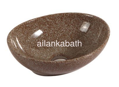 Bathroom Sanitary Ware Ceramic Sink Colorful Art Basin/Wash Basin Brown/Grey Stone Color
