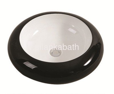 Bathroom Sanitary Ware Ceramic Sinks Colorful Art Basin/Wash Basin Black color Dual-color
