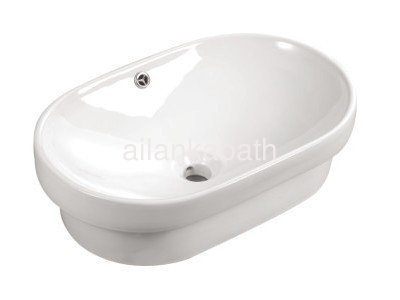 Bathroom Sanitary Ware Ceramic Sinks White Color Art Basin/Oval Hand Wash Basin ALK-367