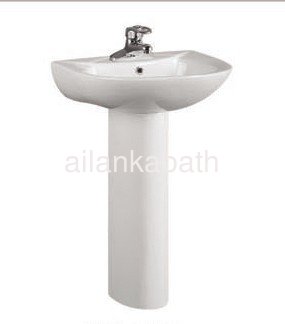 Bathroom Sanitary Ware Ceramic Standing Round Pedestal Basin/Pedestal Sinks Item No.706