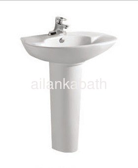 Bathroom Sanitary Ware Ceramic Standing Round Pedestal Basin/Pedestal Sinks Item No.707