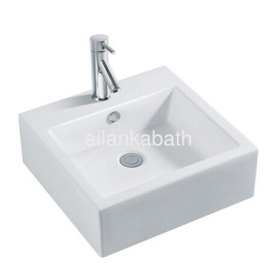 Countertop Mounting Ceramic Sinks Sanitary Ware Rectangular Art Basin Bathroom Wash Basin