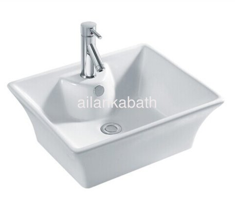 Countertop Mounting Ceramic Sinks Sanitary Ware Rectangular Art Basin Bathroom Wash Basin