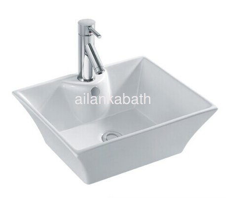 Countertop Mounting Ceramic Sinks Sanitary Ware Rectangular Art Basin Bathroom Wash Basin
