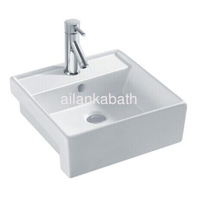 Countertop Mounting Ceramic Sinks Sanitary Ware Rectangular Art Basin Bathroom Wash Basin