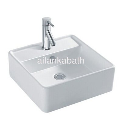 Countertop Mounting Ceramic Sinks Sanitary Ware Rectangular Art Basin Bathroom Wash Basin