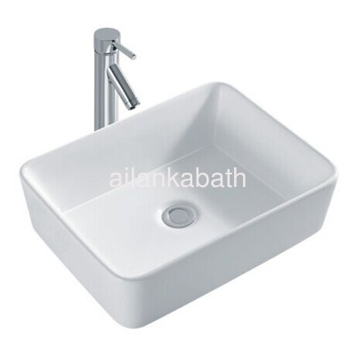Countertop Mounting Ceramic Sinks Sanitary Ware Rectangular Art Basin Bathroom Wash Basin