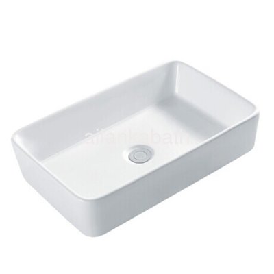 Countertop Mounting Ceramic Sinks Sanitary Ware Rectangular Art Basin Bathroom Wash Basin