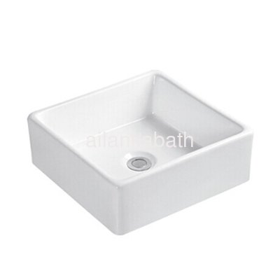 Countertop Mounting Ceramic Sinks Sanitary Ware Rectangular Art Basin Bathroom Wash Basin