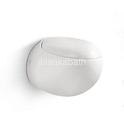 Sanitary Ware Toilets Ceramic Washdown P-trap 180mm Roughing-in Bathroom Wall-hung Toilet
