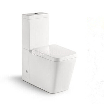 SanitaryWare Ceramic WC with 10cm/4inch diameter outlet Bathroom Washdown Two-piece Toilet