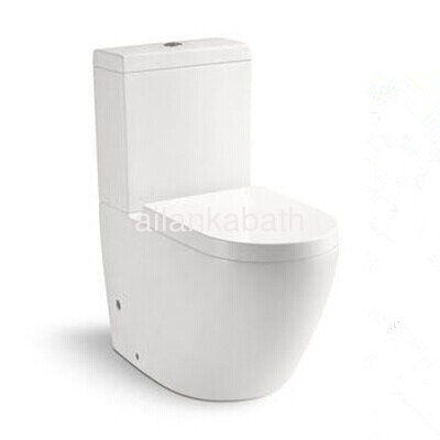 SanitaryWare Ceramic WC with 10cm/4inch diameter outlet Bathroom Washdown Two-piece Toilet
