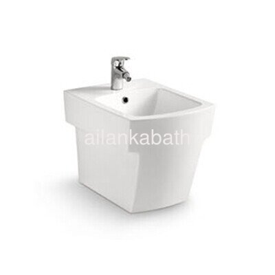 Sanitary Ware Floor Mounter Bidets Fixing to Wall With Back Ceramic Bathroom Bidets