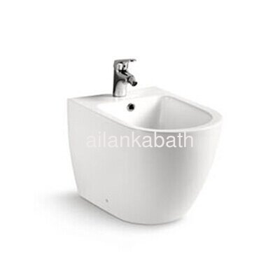 Sanitary Ware Floor Mounter Bidets Fixing to Wall With Back Ceramic Bathroom Bidets