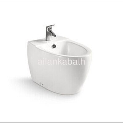 Sanitary Ware Floor Mounter Bidets Fixing to Wall With Back Ceramic Bathroom Bidets