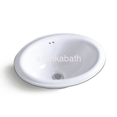 Fixing Above Counter Sanitary Ware Ceramic Sinks Bathroom Under Counter Hand wash Basin