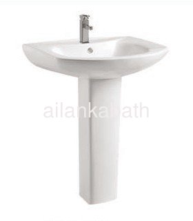Bathroom Sanitary Ware Ceramic Standing Round Pedestal Basin/Pedestal Sinks Item