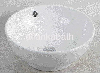 Semi-counter Bathroom Ceramic Sinks Sanitary Ware Art Basin Round Hand Wash Basin