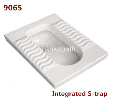 Sanitary Ware foot-installation into the earth Bathroom Ceramic S-trap Squatting Pan W.C.