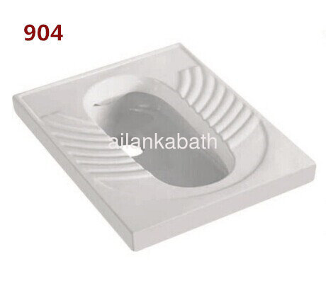 Sanitary Ware Gravity-fed flushing system Squat pan Bathroom Ceramic Squatting Pan W.C.