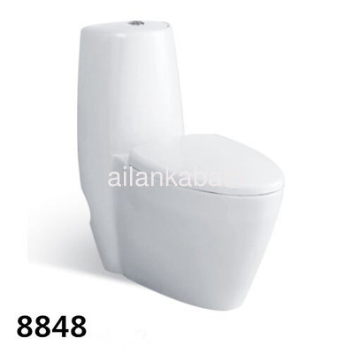 Hot Sale in Mid-east Bathroom Ceramic S-trap 250/300mm Washdown One-piece Toilet