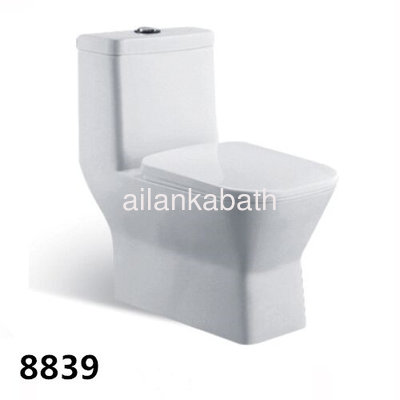 Hot Sale Bathroom Ceramic Toilet Floor Mounted S-trap 300mm Siphonic One-piece Toilet