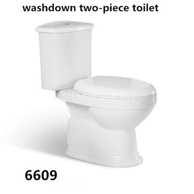 Bathroom Floor Mounted S-trap 300mm Roughing-in Siphonic Two-piece Toilet