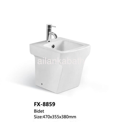 Sanitary Ware Floor Mounted Bidets Fixing to Wall With Back Bathroom Ceramic Bidets