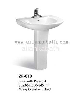 Cheaper Bathroom Wash Basin Sanitary Ware White Color Ivory Color Ceramic Pedestal Sinks