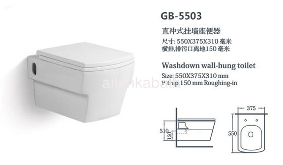 Hot sale Ceramic Bathroom Sets Washdown One piece Toilet with Bidet and wall-hung toilet