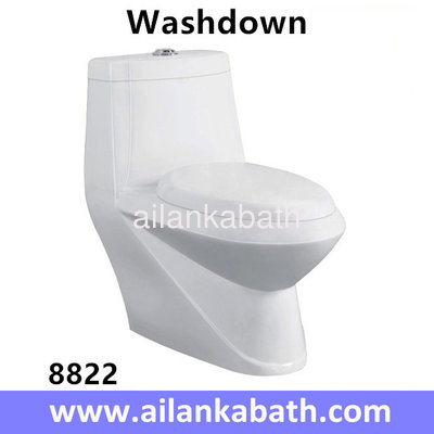 Middle East Bathroom Sanitary Ware Ceramic S-trap250 Roughing-in Washdown One-piece Toilet
